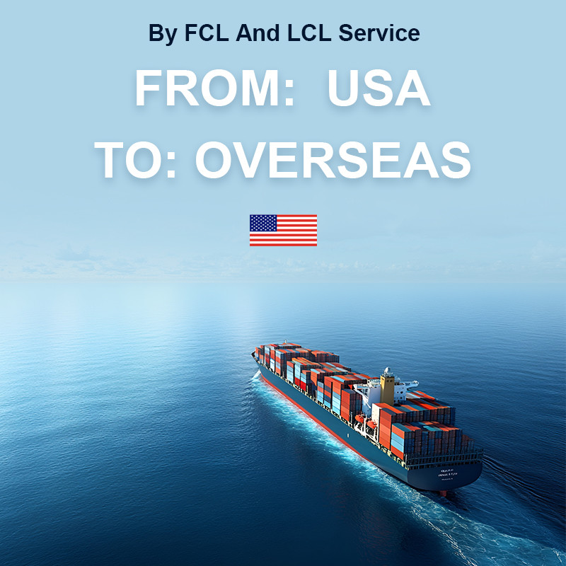 LCL FCL Ocean Freight Forwarder From USA To Oversea General Cargo